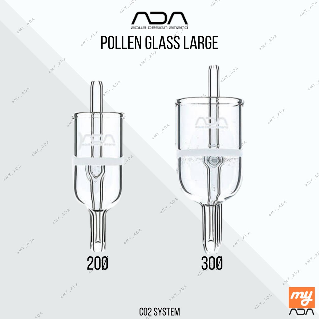 ADA Pollen Glass Large 20Ø 30Ø CO2 Diffuser Aqua Design Amano ADA ...