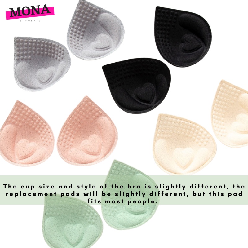 Bra Pad Inserts Latex Foam Paddings Push Up Bra Thick Pad Multiple Use ...