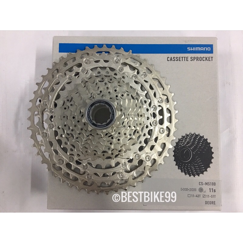 Shimano Deore 11 speed CS M5100 11-51T 11-42T Cassette MTB Sprocket ...