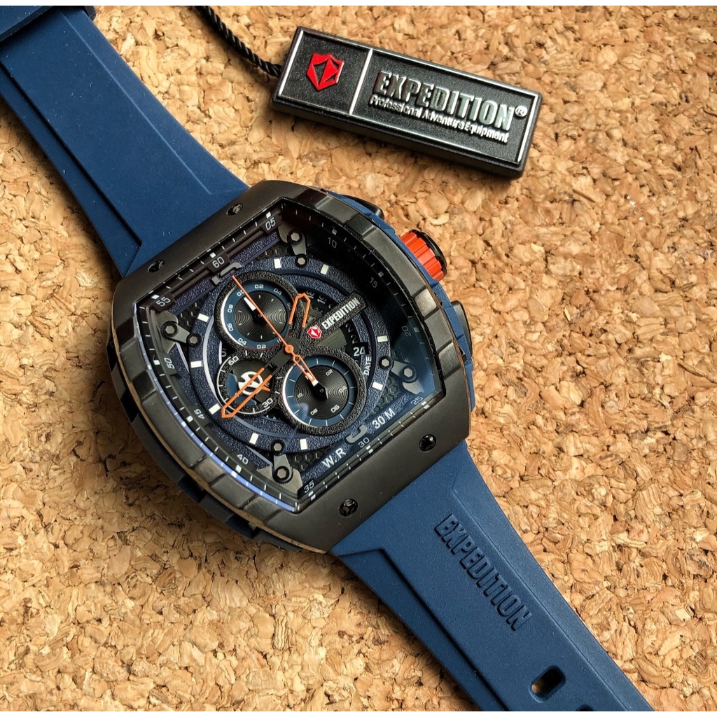 Expedition | Blue E6782MCRIPBU RUBBER STRAP MEN WATCH | Shopee Malaysia