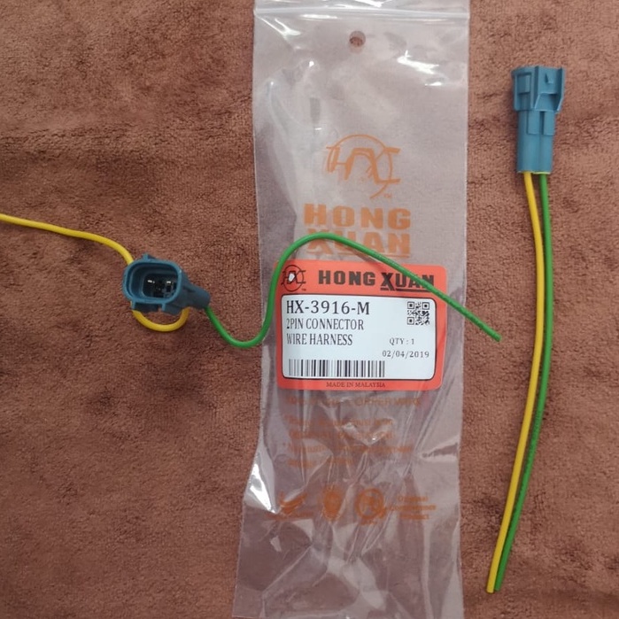 HX-3916-M HONGXUAN 2 PIN MALE CONNECTOR WIRE HARNESS SOCKET ...