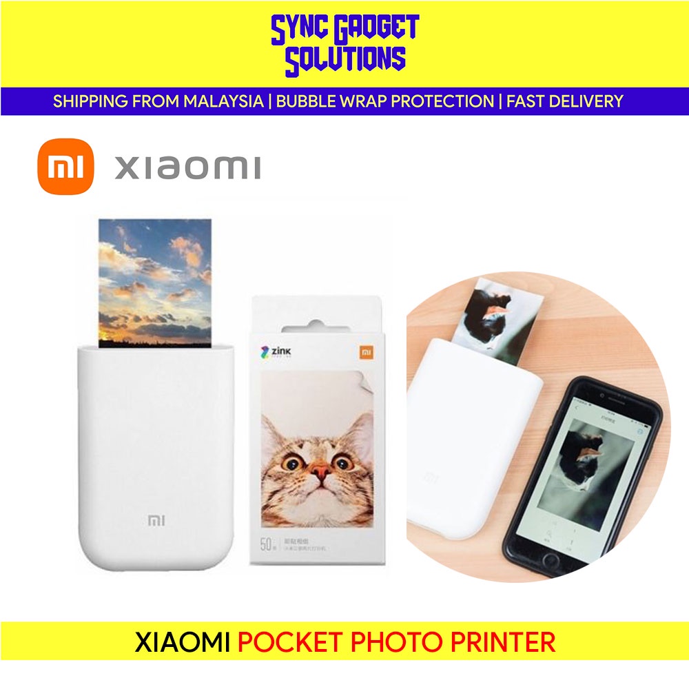 [Ready Stock] Xiaomi Mi Pocket Photo Printer Photo Machine & Mi Pocket ...