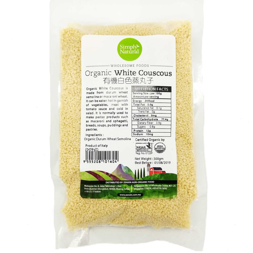 Simply Natural Organic White Couscous 500g Italy | Shopee Malaysia