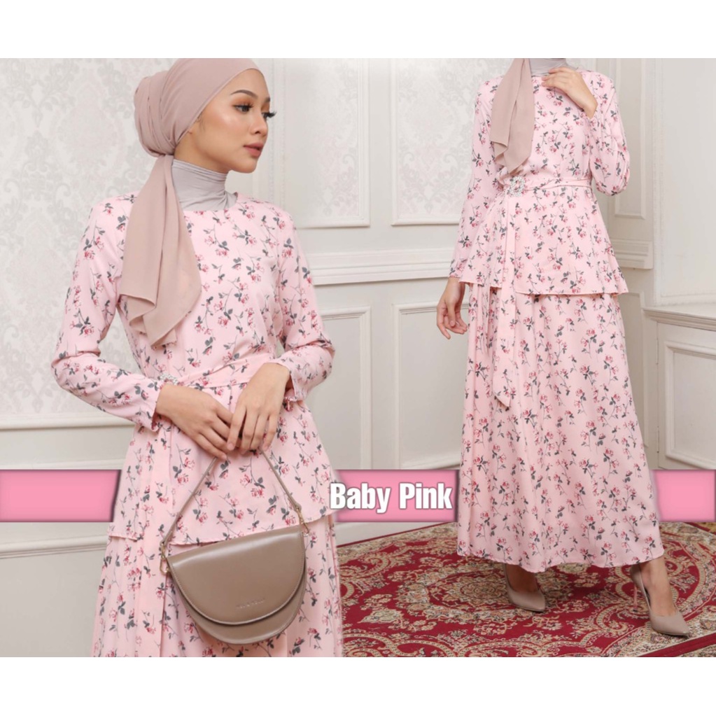 Baju Kurung Moden Polkadots Tema Retro 60an 70an Saloma P. Ramlee Corak ...