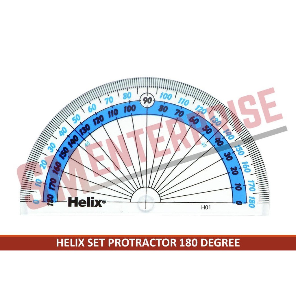 Helix Set Protractor 180 Degree | Shopee Malaysia