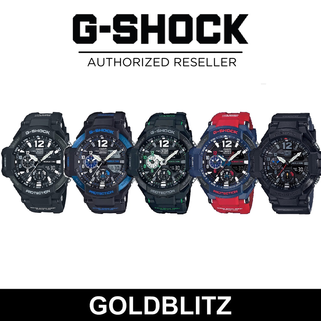 Casio G-Shock GA-1100 Gravity Master Twin Sensors GA1100 GA-1100-1A GA ...