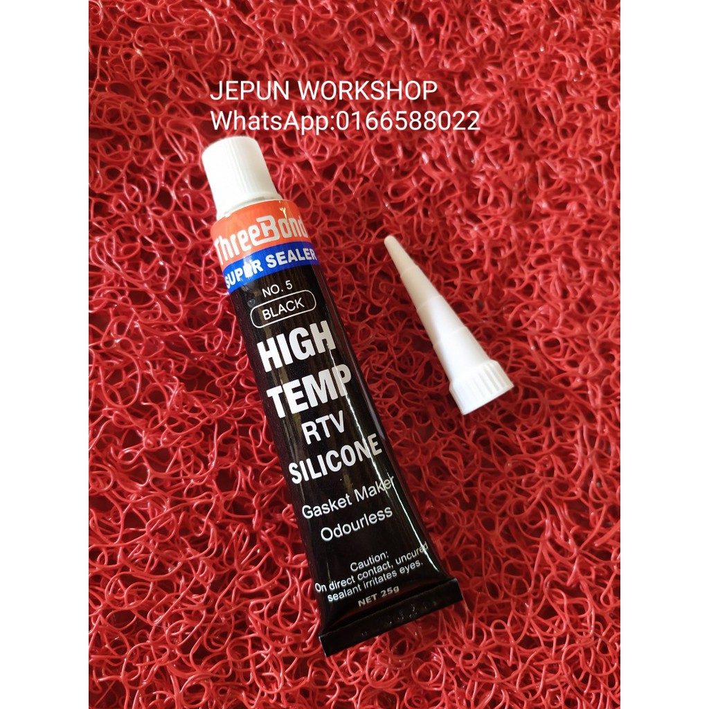 THREEBOND GAM GASKET/ENGINE HIGH TEMP RTV SILICONE (BLACK) 25G | Shopee ...