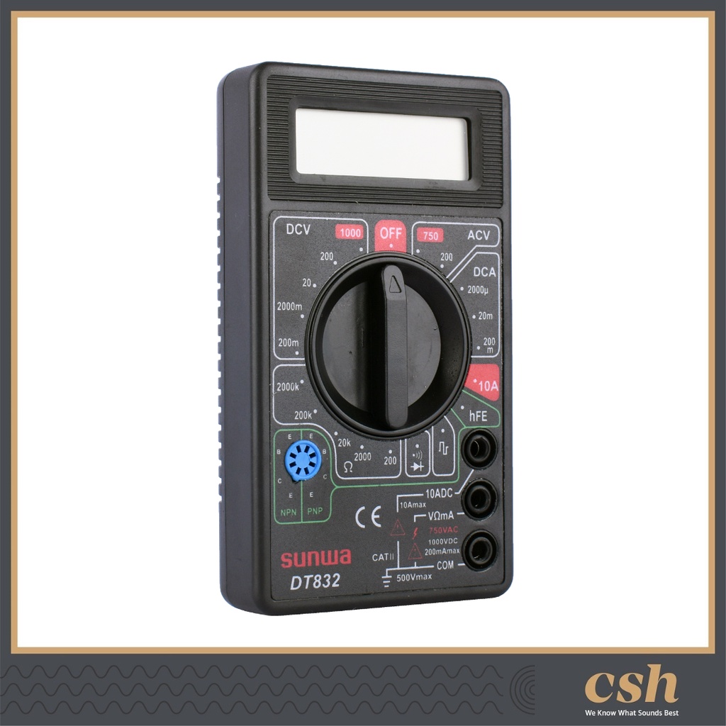 SUNWA DT832 Digital Multimeter With Buzzer | Shopee Malaysia