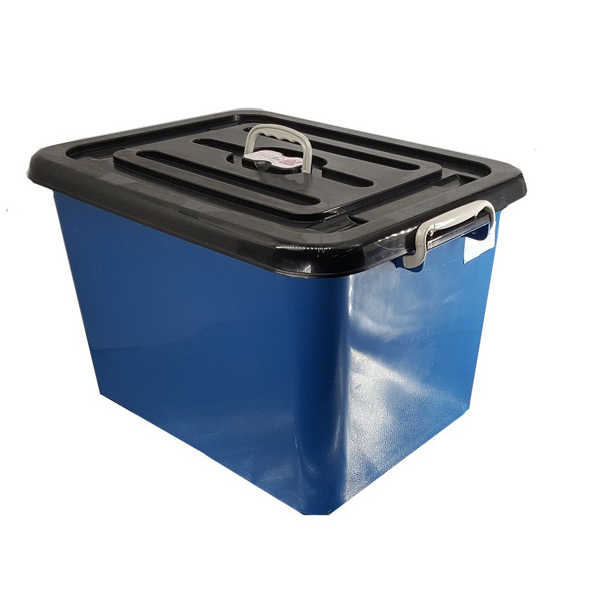Storage Box Conatiner with Wheel and Cover(35L) | Shopee Malaysia
