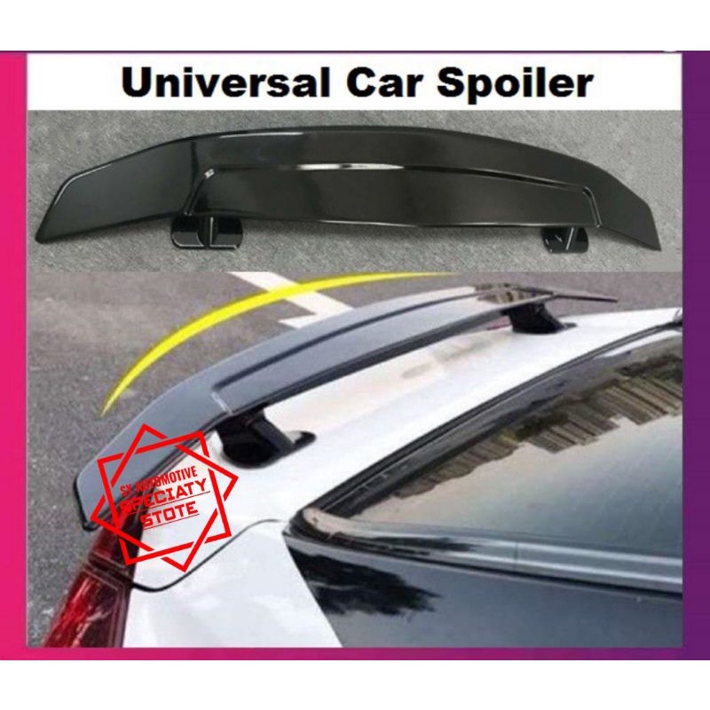 Universal Car Spoiler with double tape 3M double tape (no need screw ...