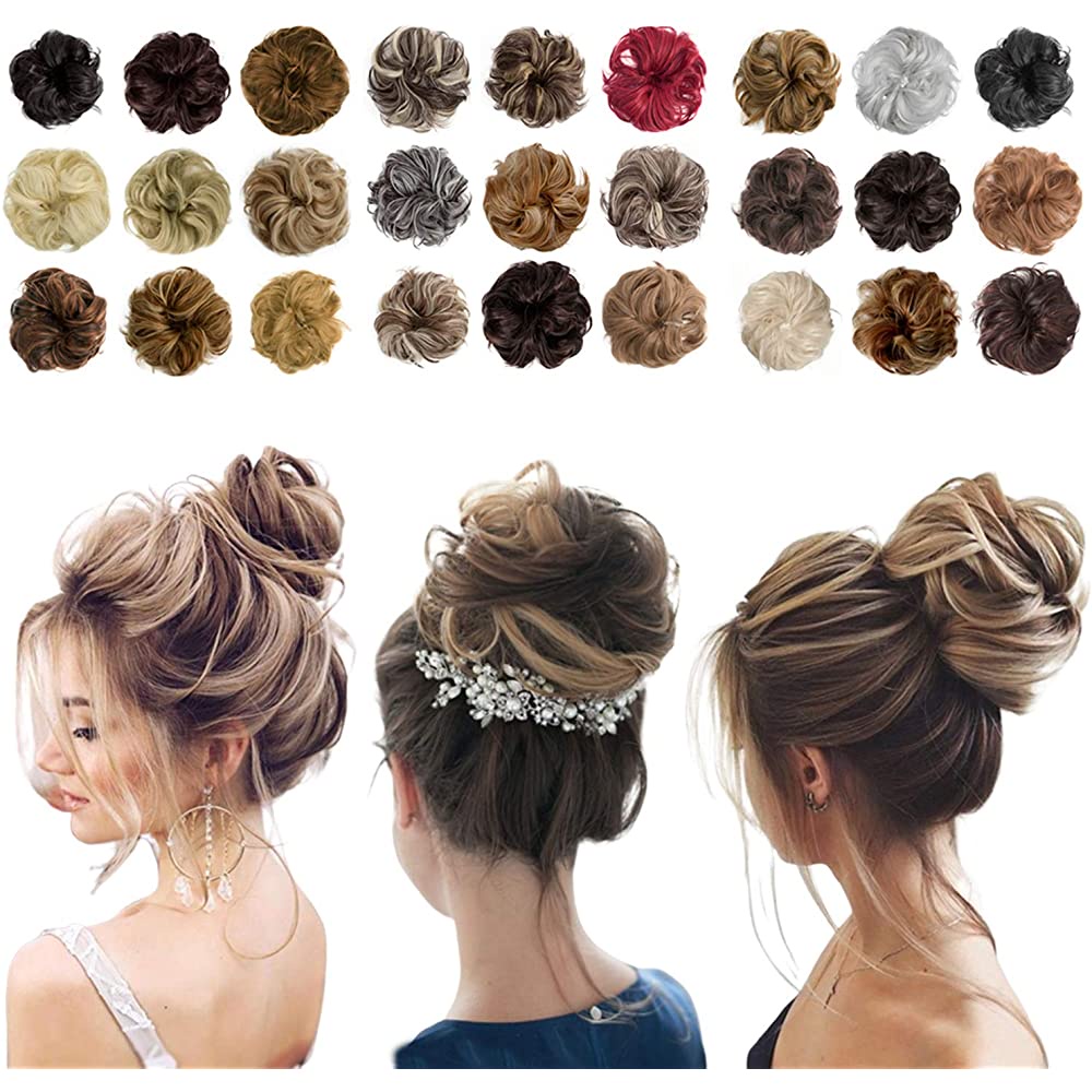 Tinashe Beauty Elastic Band With Hair Messy Bun Scrunchie Chignon With ...