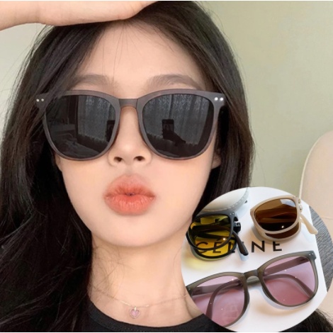 New Folding Sunglasses Fashion Glasses Portable Men and Women Same Sunglasses Travel Sunshade ...