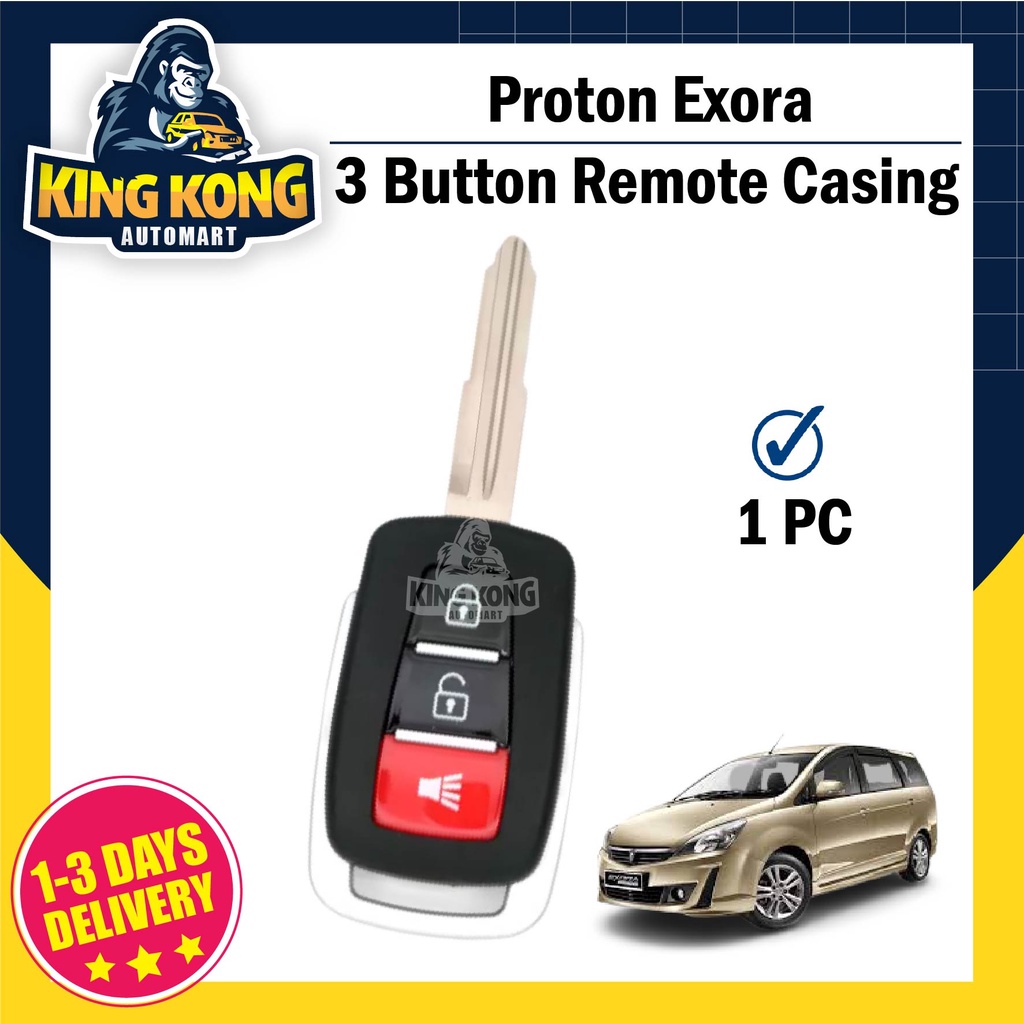 Proton Exora / Preve Remote Control Casing Replacement with 3 Buttons ...