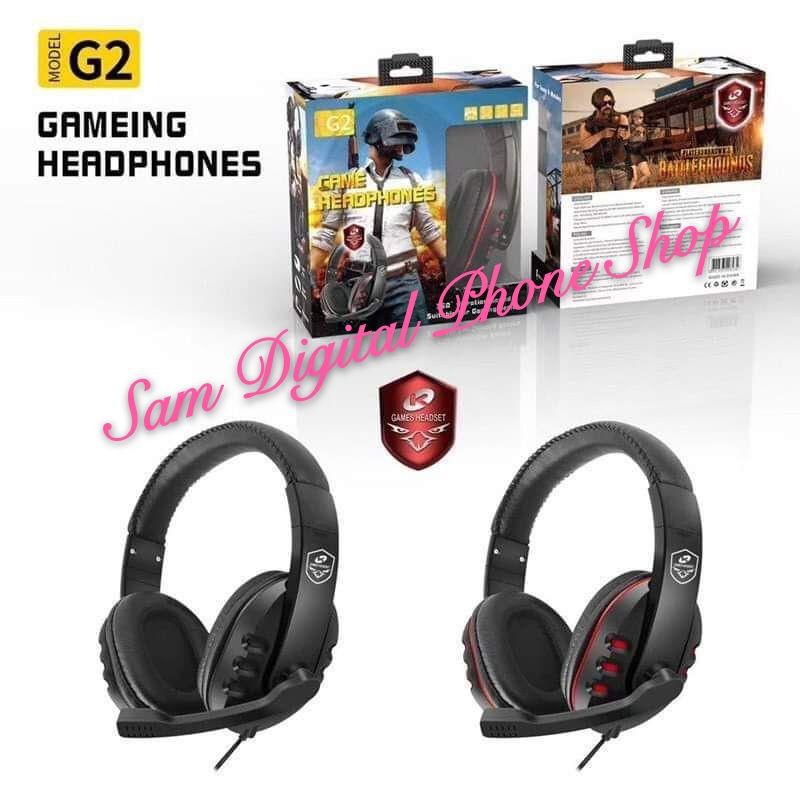 🔥Ready Stock 🔥G2 Gaming Headset Headphone🎧 w/ Mic for PC Laptop and ...