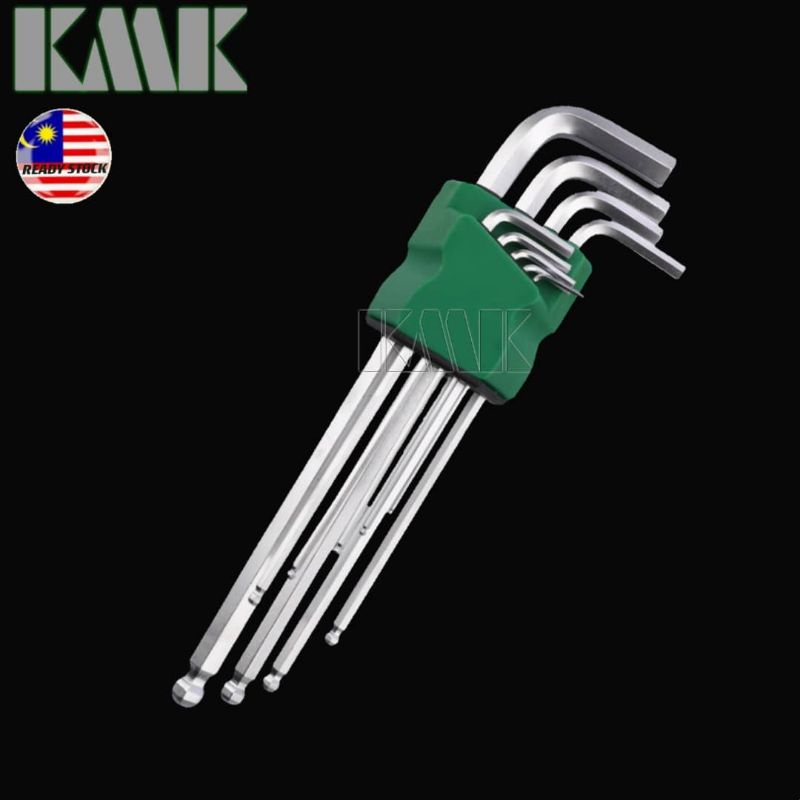 ALLEN KEY SET EXTRA LONG BALL END METRIC INCHES TORX STAR INDUSTRIAL ...