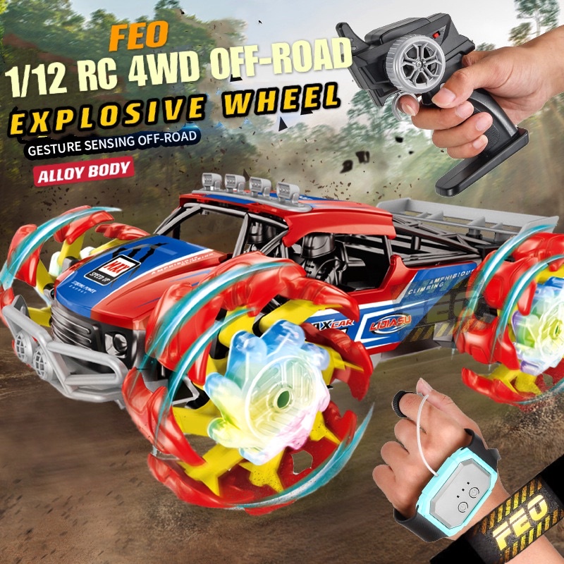 FEO CV Explosive Wheels Remote Control Car Alloy 2 Speed 4wd Off Road ...