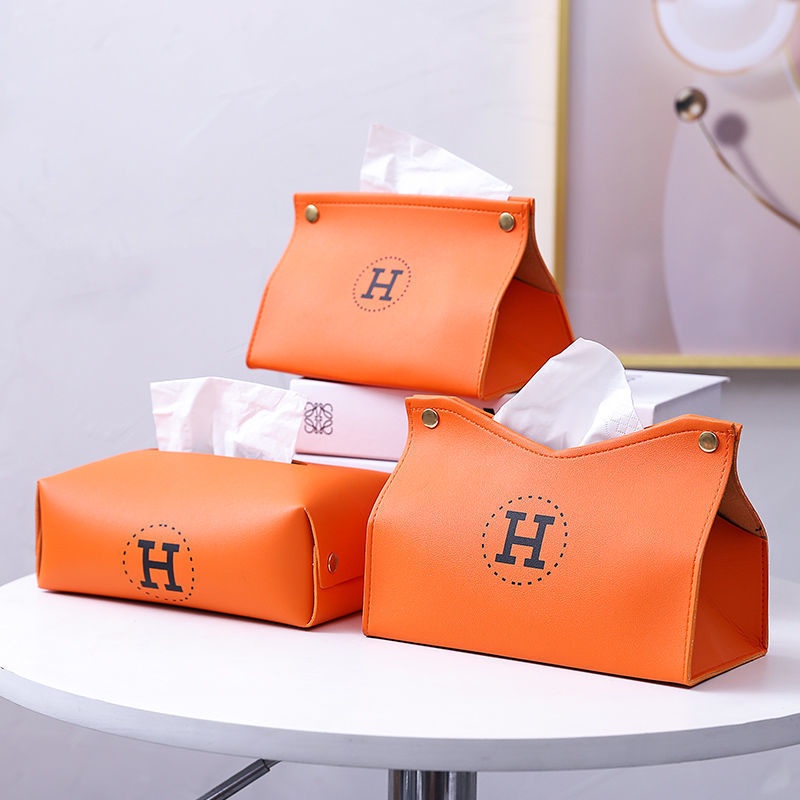 Creative Leather tissue holder tissue box simple modern home living ...