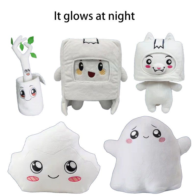 Lankybox BOXY FOXY ROCKY Stuffed Toy Game Figure Plush Doll Kids Gift ...