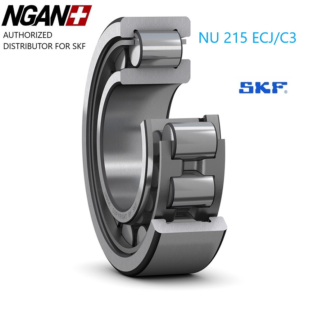 SKF EXPLORER NU 215 ECJ/C3 Single row cylindrical roller bearing, NU Design (75MMX130MMX25MM ...