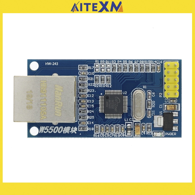 W5500 Ethernet network module hardware TCP / IP 51 / STM32 microcontroller program over W5100 ...