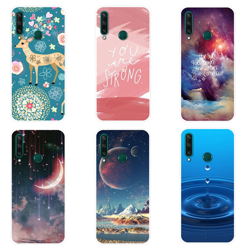 Huawei Y6P Case Soft Silicone Huawei Y6P Y 6P Casing Painting TPU Back ...