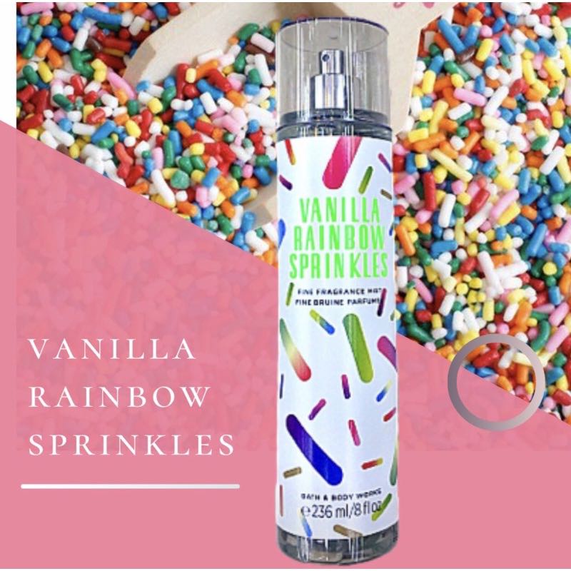 Bath And Body Works Body Spray - Vanilla Rainbow Sprinkles 236ml ...