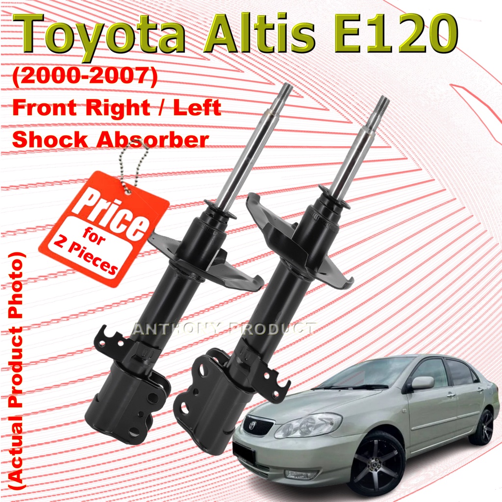 Toyota Corolla E120 2002-2007 Front Oil Shock Absorber (2Pcs) | Shopee ...