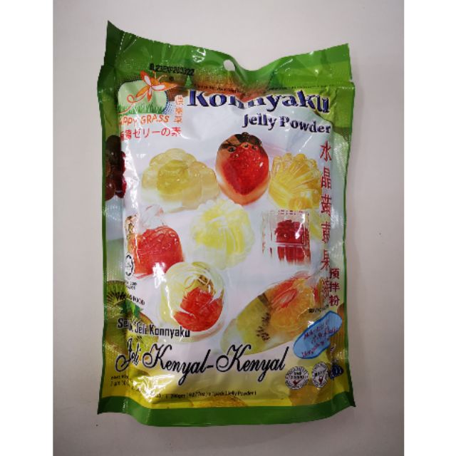 Happy grass konnyaku jelly powder Ori, strawberry and Mango flavor | Shopee Malaysia