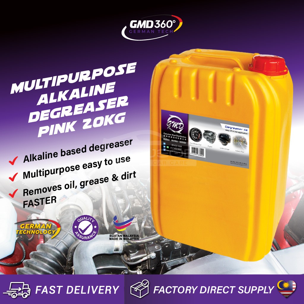 GMD Degreaser Pink 20kg Multipurpose Alkaline Chemical Engine Cleaner ...