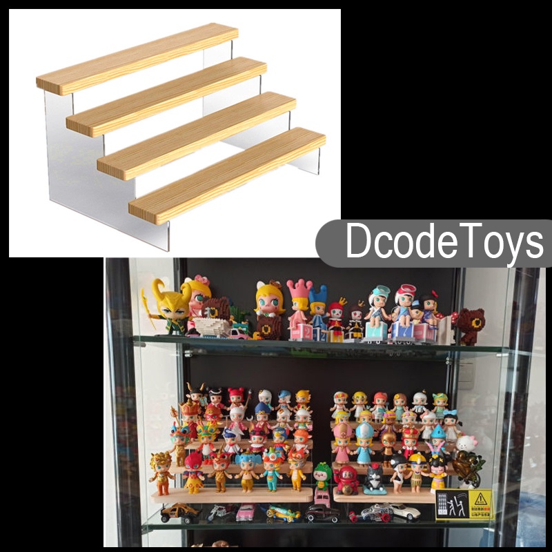 Wood Acrylic Didplay Stand - Toys & Model Display Stand for Multi ...