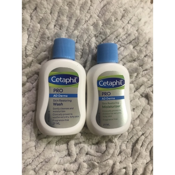 (TWIN PACK SET) CETAPHIL Pro Ad Derma Starter Kit Set Cleanser 29mL ...
