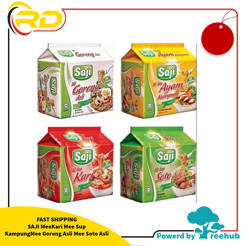 SAJI Mee Kari/Mee Sup Kampung/Mee Goreng Asli/Mee Soto Asli | RD-E Mart ...