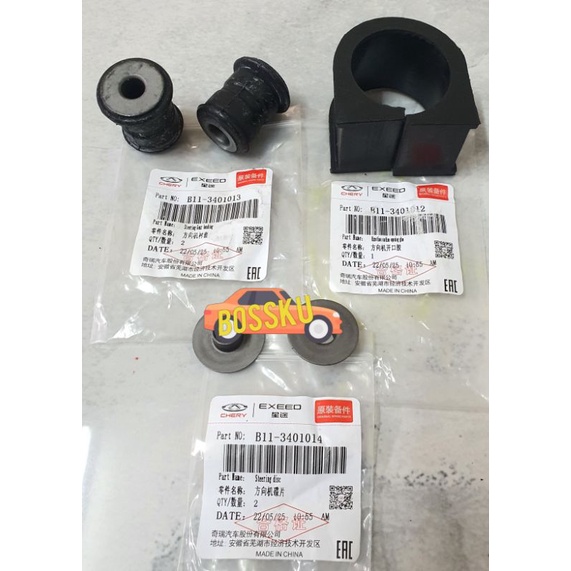 CHERY EASTAR STEERING RACK BUSH / STEERING RACK RUBBER 1 SET 5 PCS ...