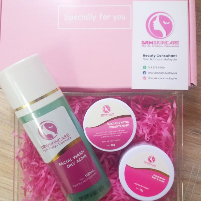 Original Drw Skincare!!! Set Radiant Acne Brightening | Shopee Malaysia
