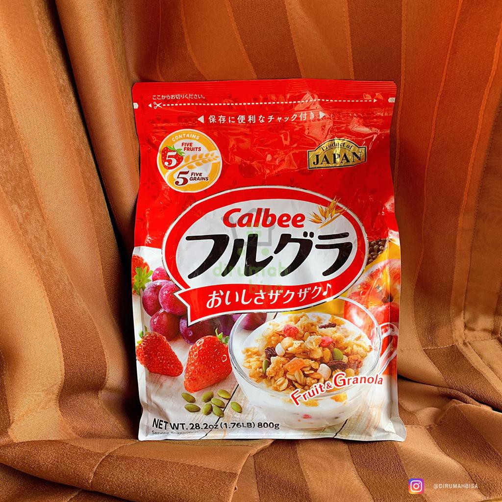 Calbee Granola Cereal Fruit Japanese Cereal - RED 800grams CALBE JAPAN | Shopee Malaysia