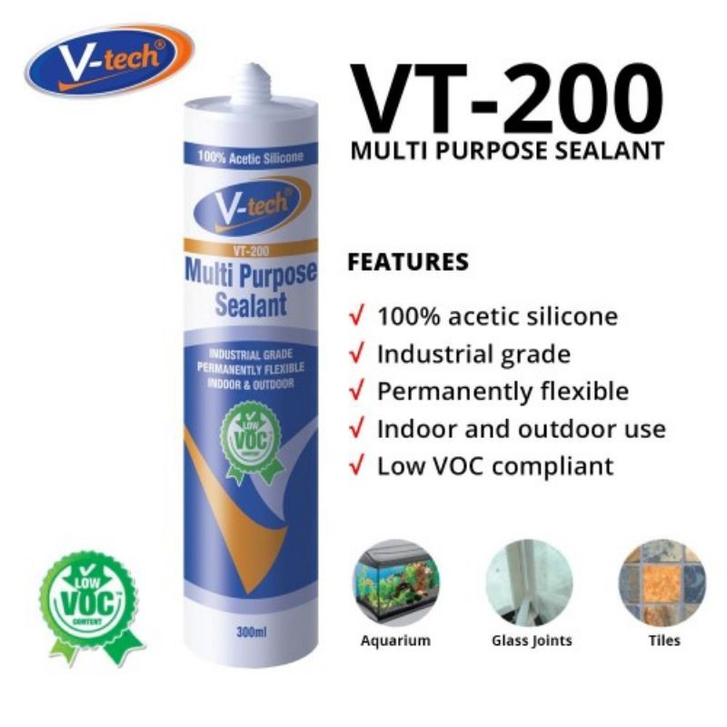 Clear 300ml @ VT-200 Multi Purpose Sealant 💥💯 Original💥 | Shopee Malaysia