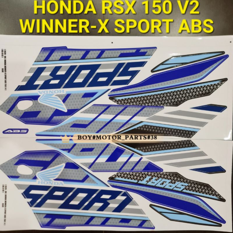 HONDA RSX 150 WINNER X 150 SPORT ABS EDITION BODY STICKER ( READY STOCK ...