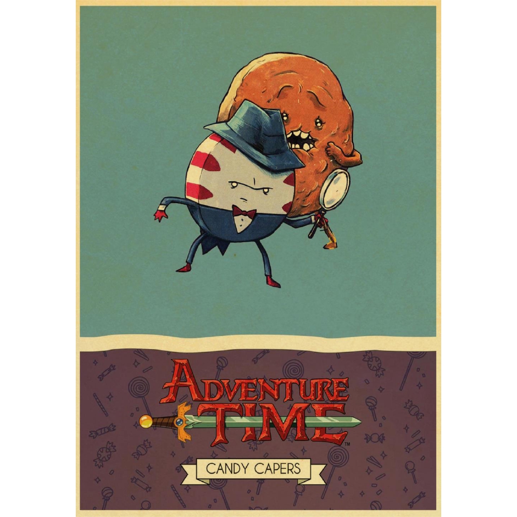 Adventure Time with Finn and Jake Poster Classic Cartoon Movie Retro ...