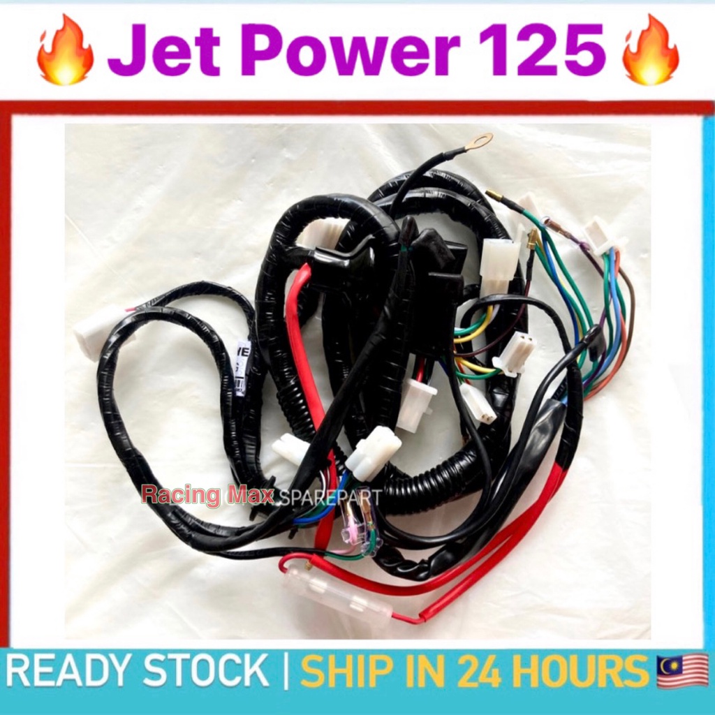 SYM JET125 SYM125 JET POWER 125 BODY WIRING COMPLETE SET HARNESS WIRE ...