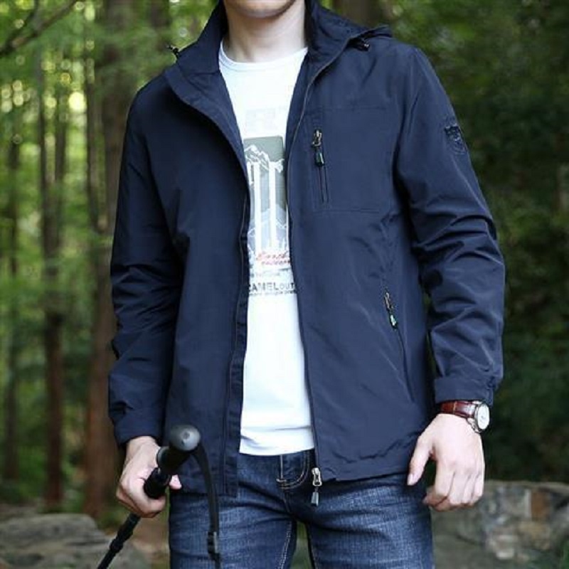 Baju Hujan Waterproof Windbreaker Jaket Sukan Outdoor Jacket Motor ...