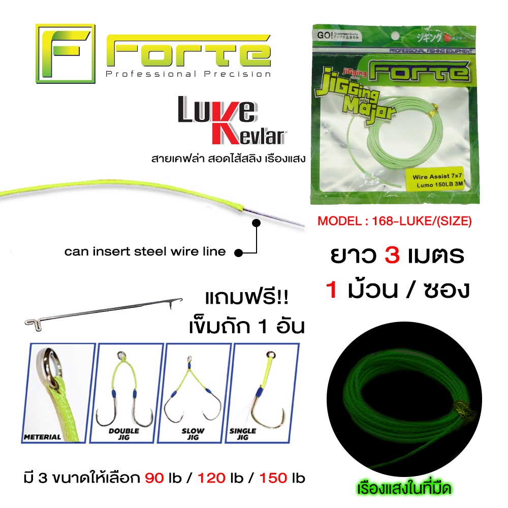 [Forte] LUKE Kevlar Line Illuminated Braided Wire Is Used For Fishing ...