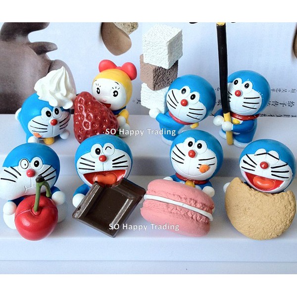 Doraemon Figurine Set / Cake Topper / Bonsai Decoration - Desert (8 pcs ...