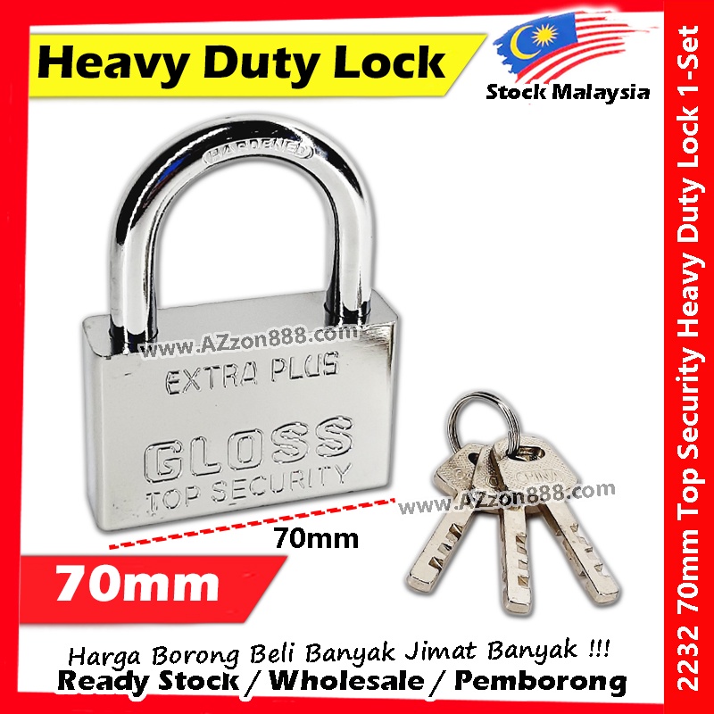 Heavy Duty Security Lock Padlock / Solid Brass Stainless Steel Padlock ...
