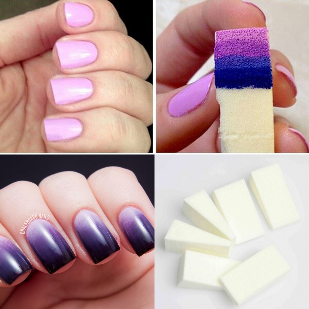 Make Up Sponge Ombre Gradient Sunset Nail Art Stamping Sponges Sunrise ...