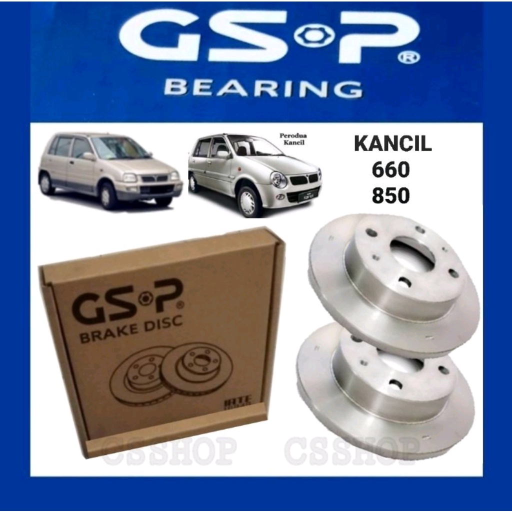 GSP PERODUA KANCIL 660 , KANCIL 850 BRAKE DISC ROTOR FRONT GSP 1SET ...