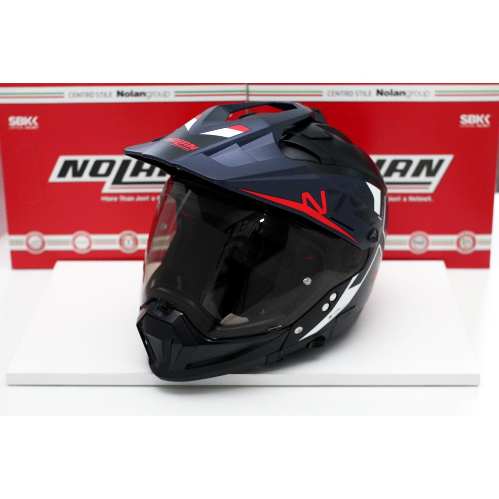 Nolan Helmet N70-2 X Bungee N-Com (38 Flat Black) Modular | Shopee Malaysia