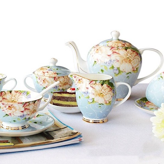 CLEARANCE SALE Porcelain European English Teapot Set Imported High ...
