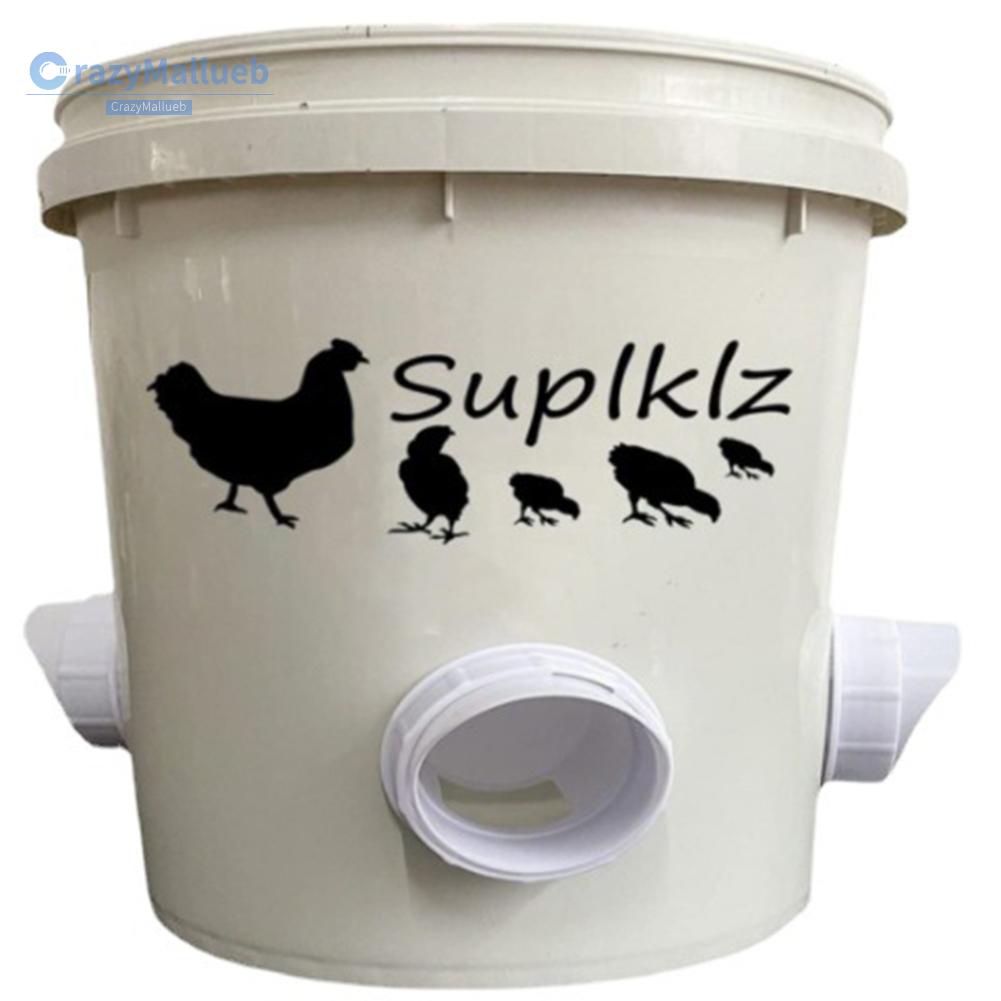 [Ready-Cra]5pcs DIY Chicken Feeder Automatic Port Rain Proof Poultry ...