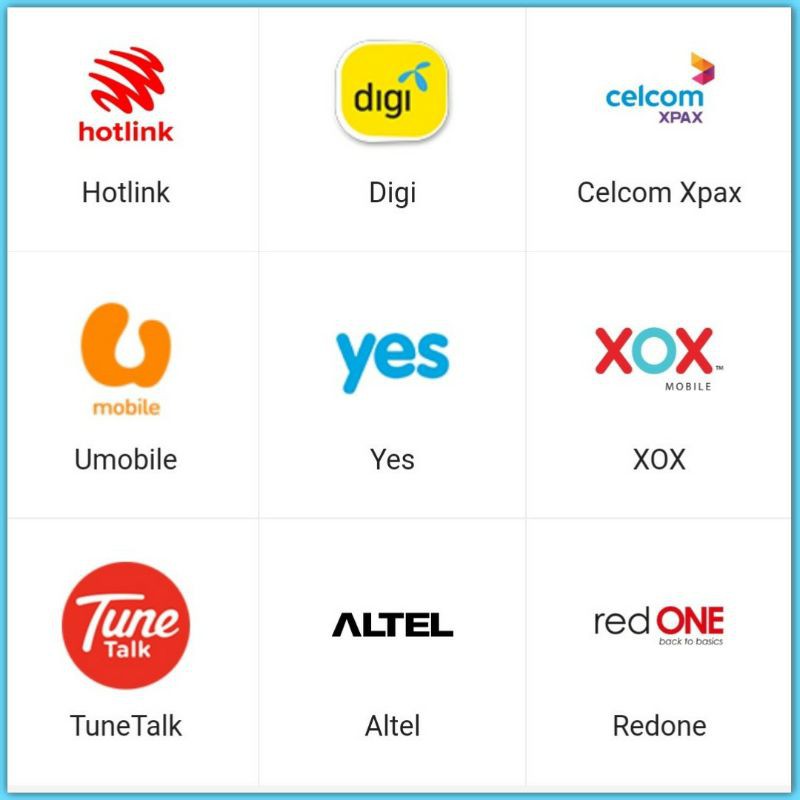 RELOAD / TOPUP DIRECT/PIN NO. - ALL TELCO | Shopee Malaysia