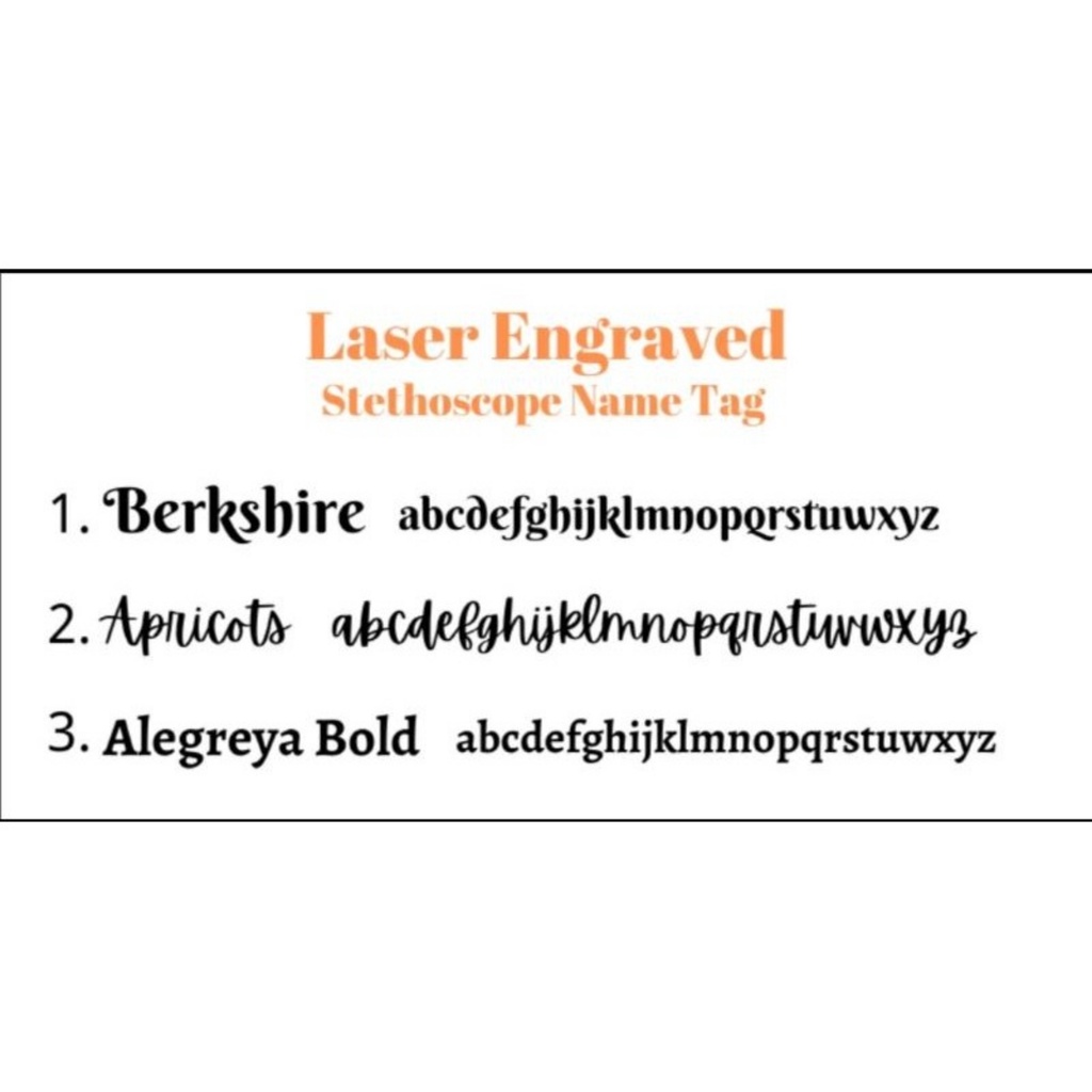Tag Nama Stetoscope Laser Personalized Stethoscope Name Tag Custom Name ...